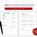 Bible Character Study Template, Printable Bible Character Study, Bible ...