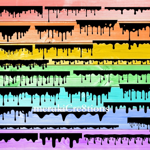 Paint Drip Spill Svg - Etsy