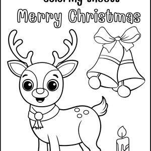 Christmas Coloring Pages | Cute Holiday Printable Sheets for Kids | 30p ...