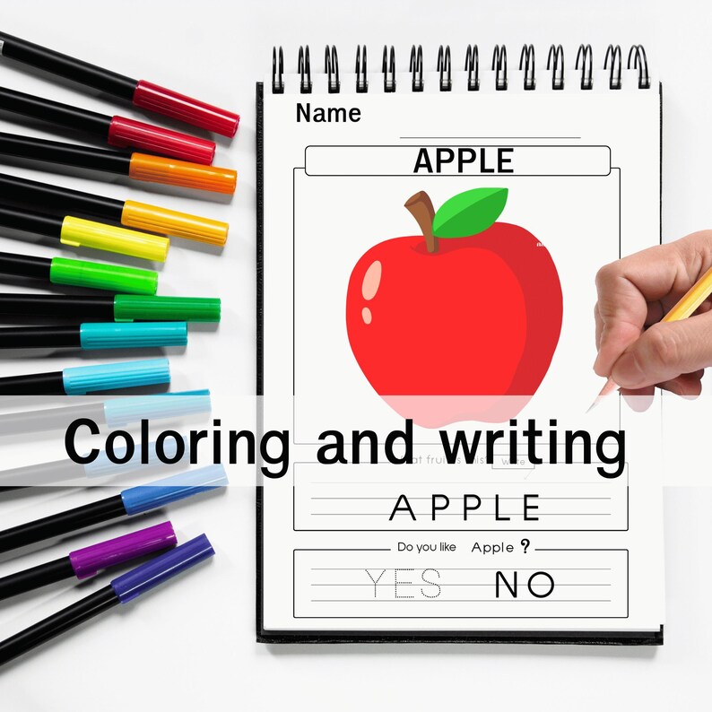 Fruit Name Tracing Worksheet for Kids | Fun and Educational Fruit ...