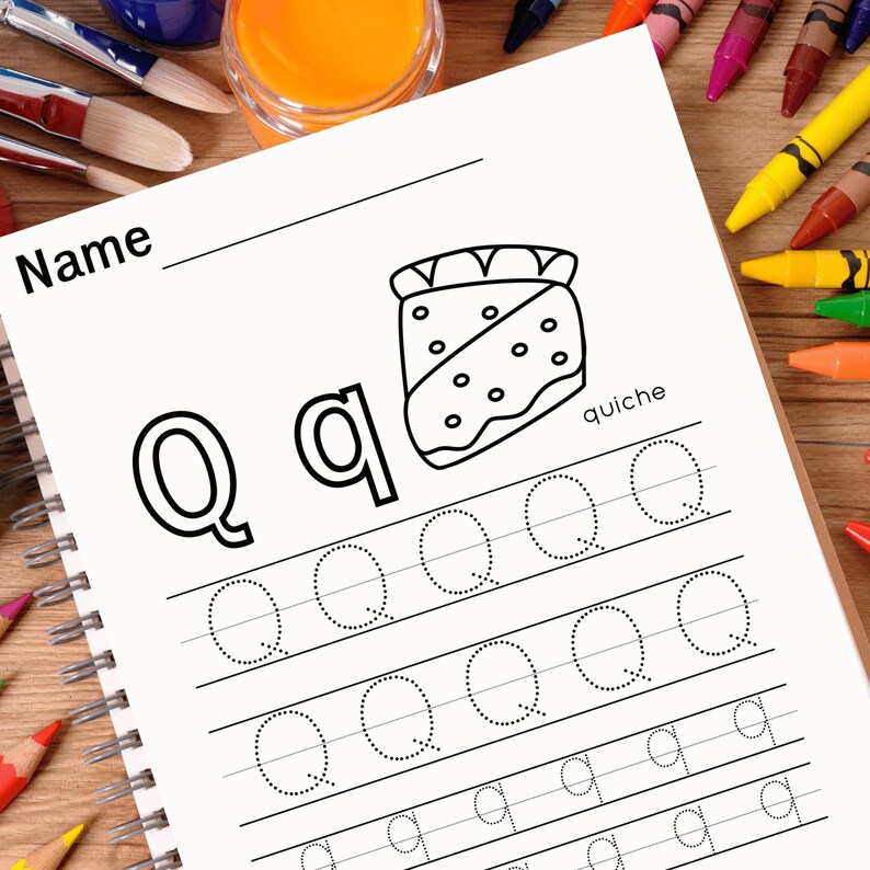 Printable Alphabet Practice Worksheet - Letter A-Z | Tracing Sheet for ...