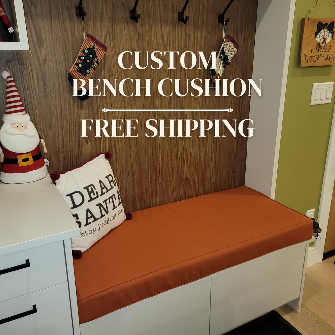 Indoor Bench Cushion, Custom Made Seat Cushion, Handmade, Ready to ...