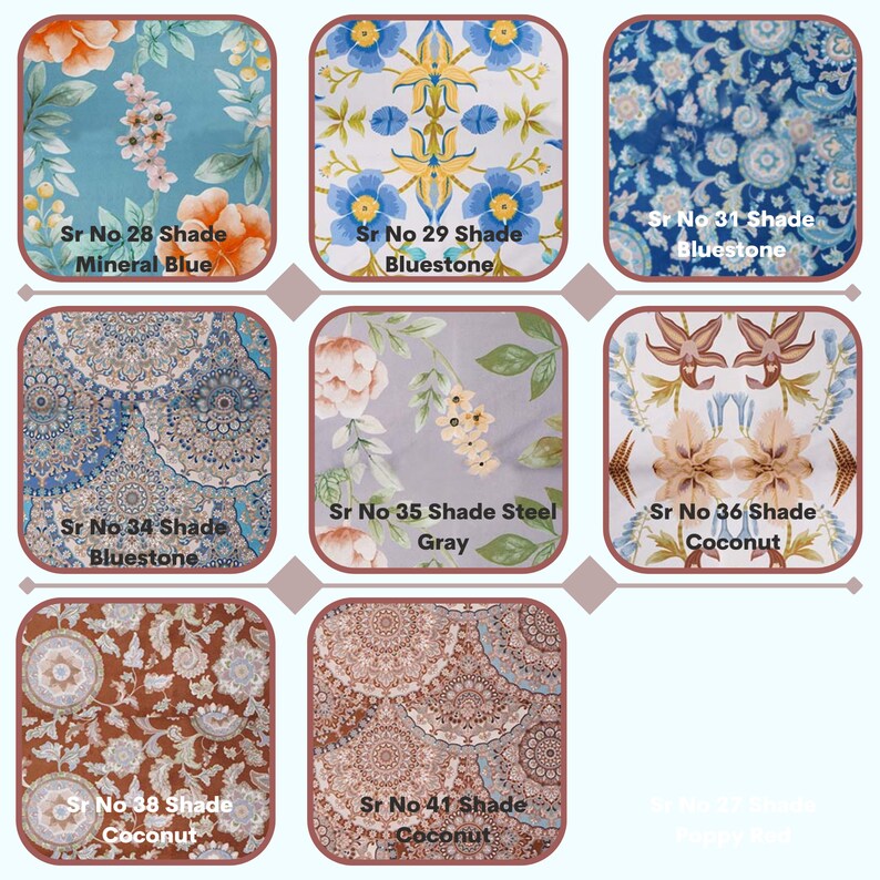 Floral Print Fabrics Sandstone Texture. Simpson Velvet Feel - Etsy