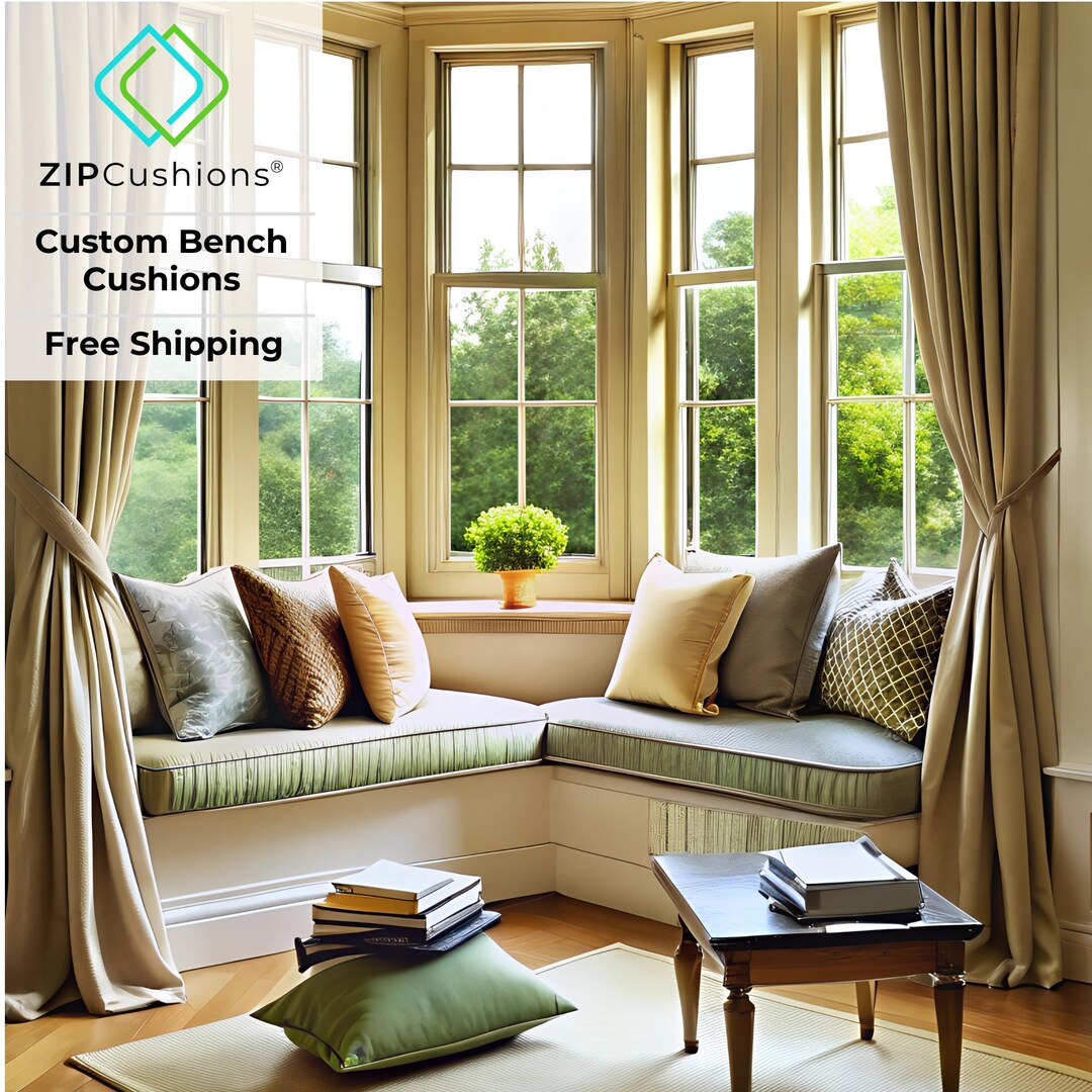 Custom Window Bench Cushion, Reading Nook Cushion, Mudroom Cushion ...