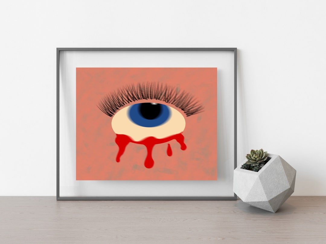 Bleeding Eye Art Prints Celestial Neutral Colors Individual 8x10 ...