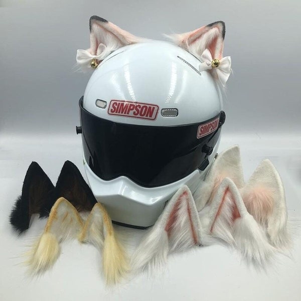 Motorcycle Helmet Cat Ears - Etsy