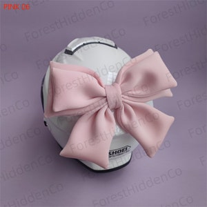 Pink Bows on Helmet, Big Bowknot Ski Helmet Decoration Women's Helmet ...