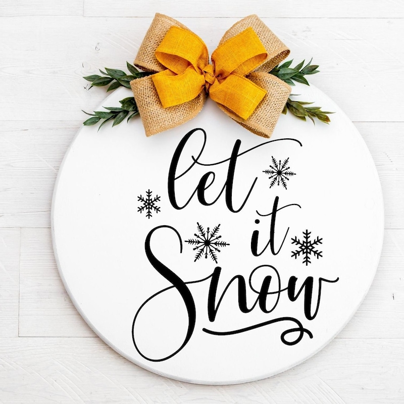 Let It Snow Sign - Etsy