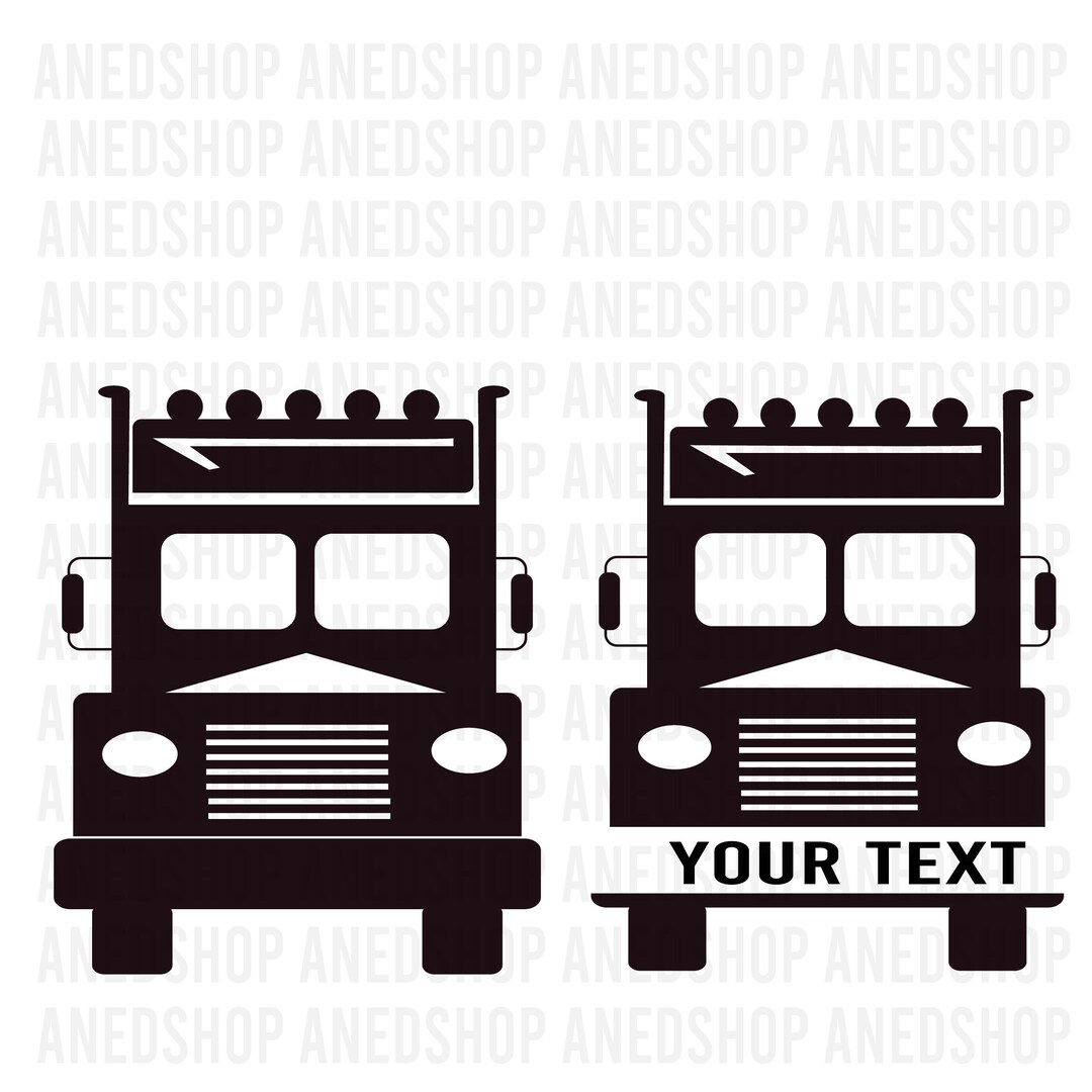 Truck Svg, Truck Monogram Svg. Truck Silohuette Svg, Cricut ...