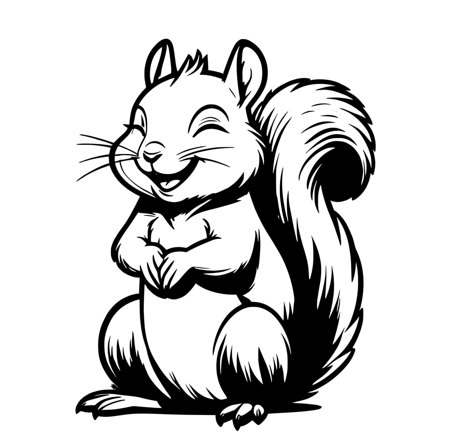 Squirrel SVG File, Cricut & Silhouette (digital Download - Etsy