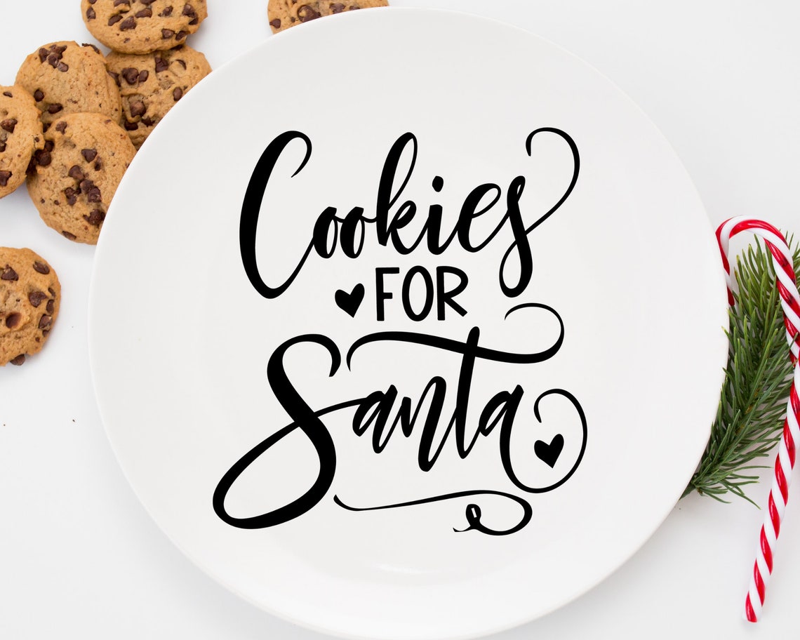 Cookies for Santa SVG Santa Cut File Santa Svg Christmas - Etsy