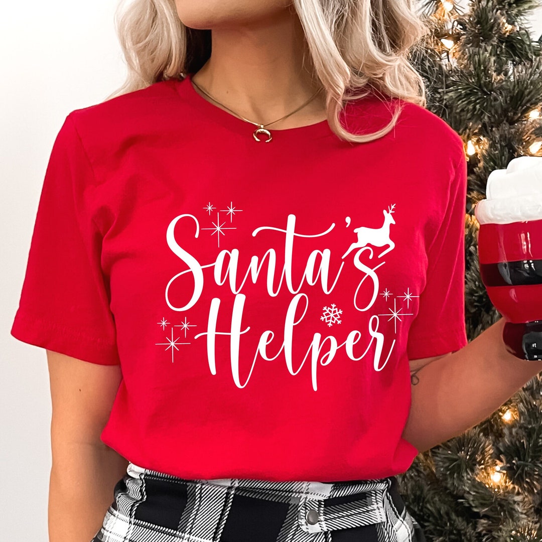 Santa's Helper Shirt SVG, Christmas Decor DIY (digital Download) - Etsy