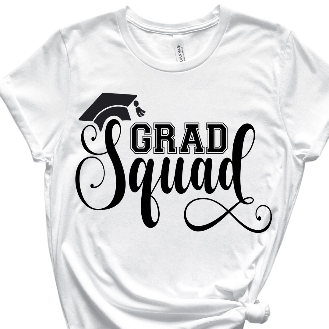 Grad Squad Svg Class 2024svg Graduate Svg Senior 2024 Cricut Silhouette ...
