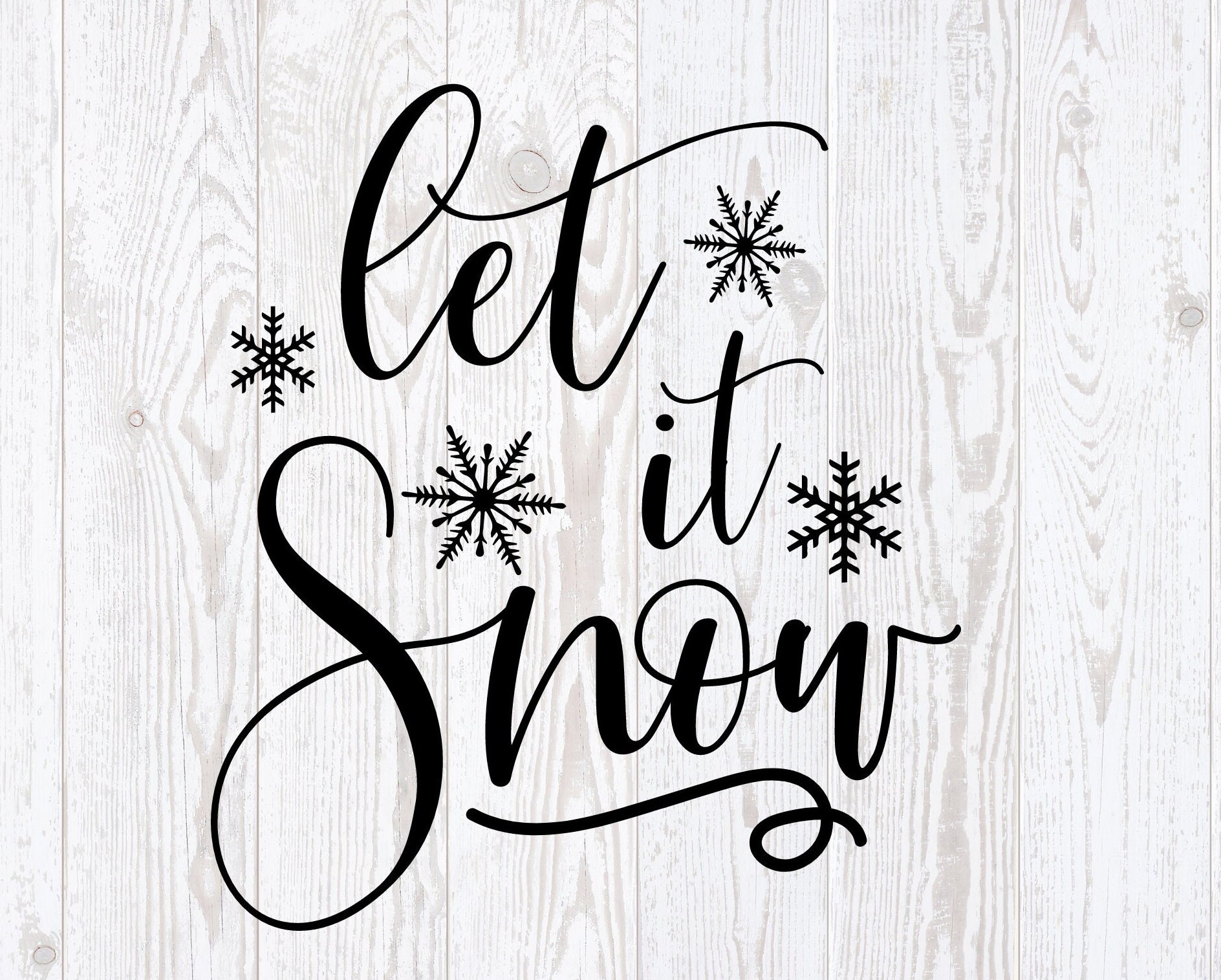 Let It Snow SVG, Christmas Winter Quote (digital Download) - Etsy