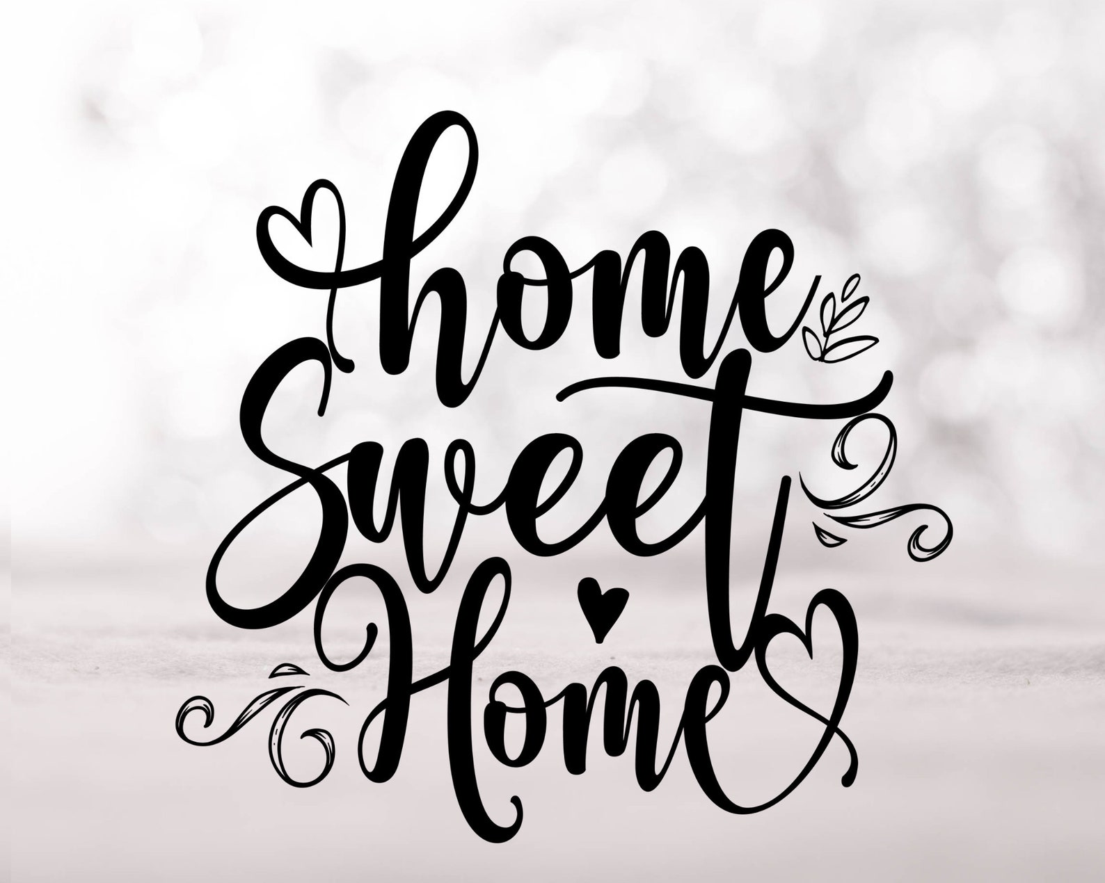 Home Sweet Home SVG Farmhouse Cut File Home Décor SVG Laser | Etsy