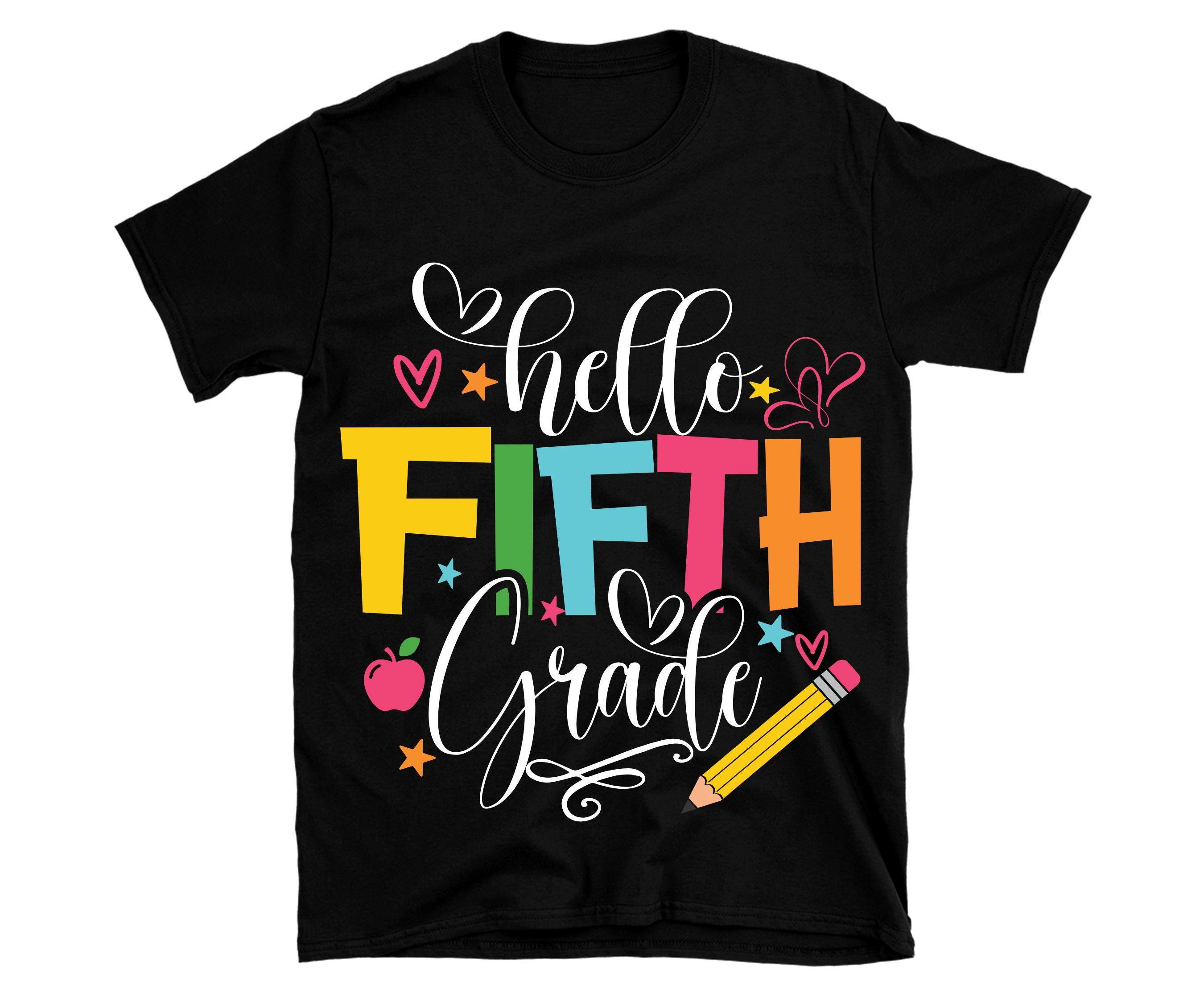 Hello Fifth Grade SVG, Back to School Sublimation (digital Download) - Etsy