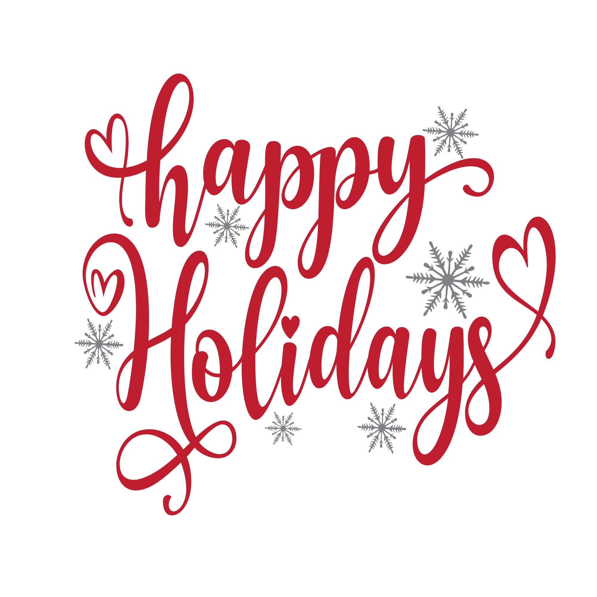Happy Holidays SVG Holidays Cut File, Christmas Svg , Christmas Svg ...
