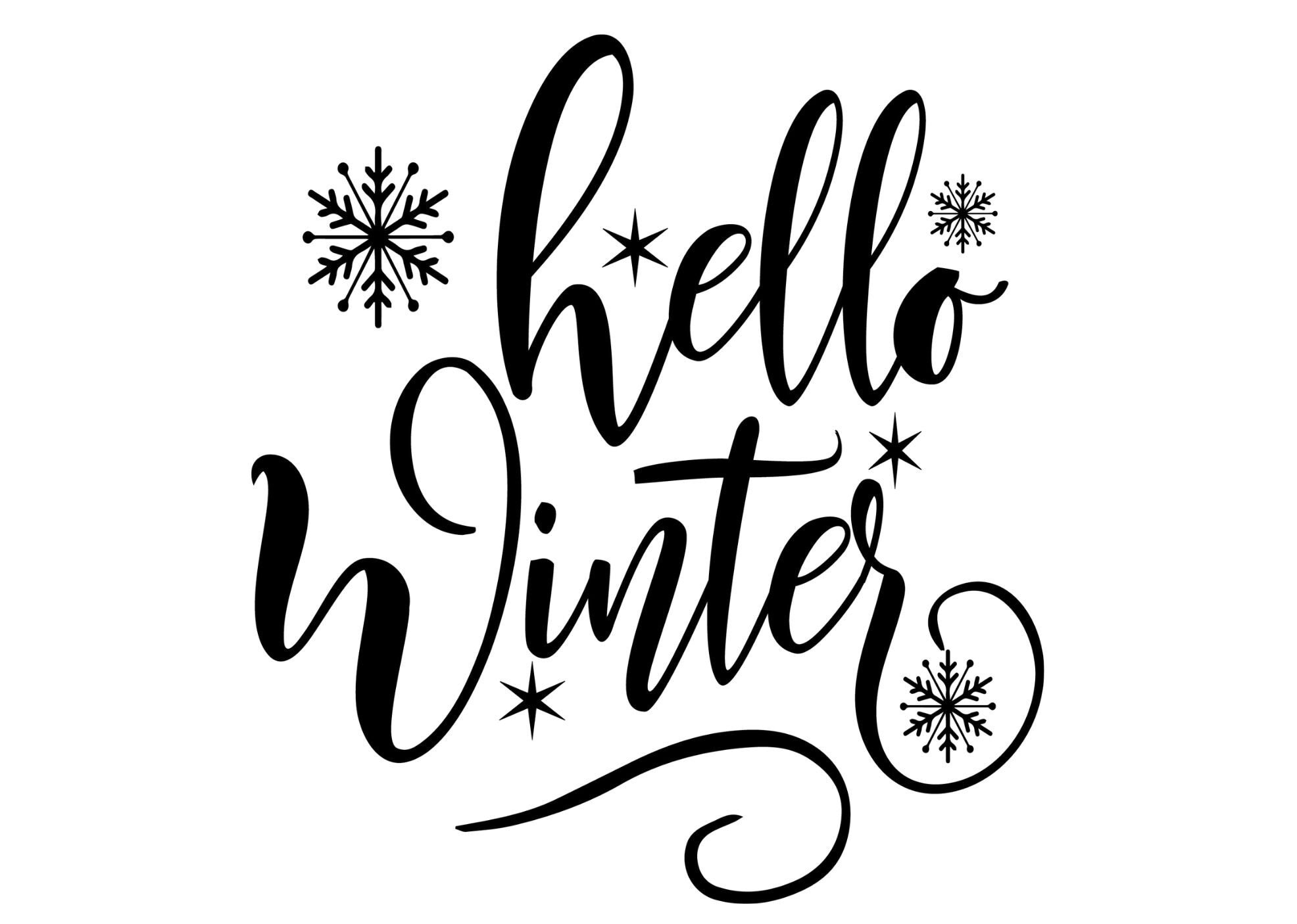 Hello Winter SVG Winter Sign Holiday Sign Farmhouse SVG - Etsy