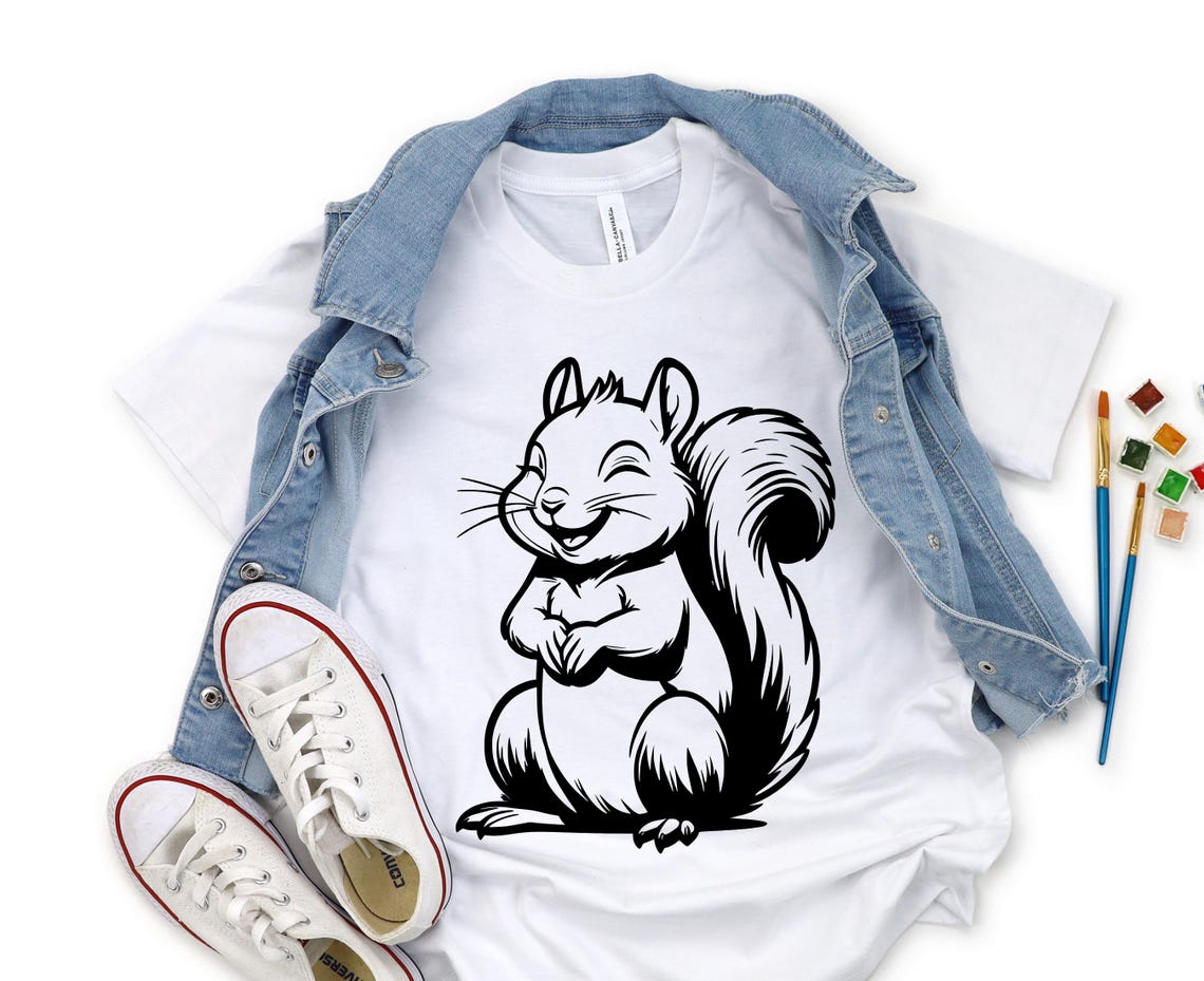 Squirrel SVG File, Cricut & Silhouette (digital Download - Etsy