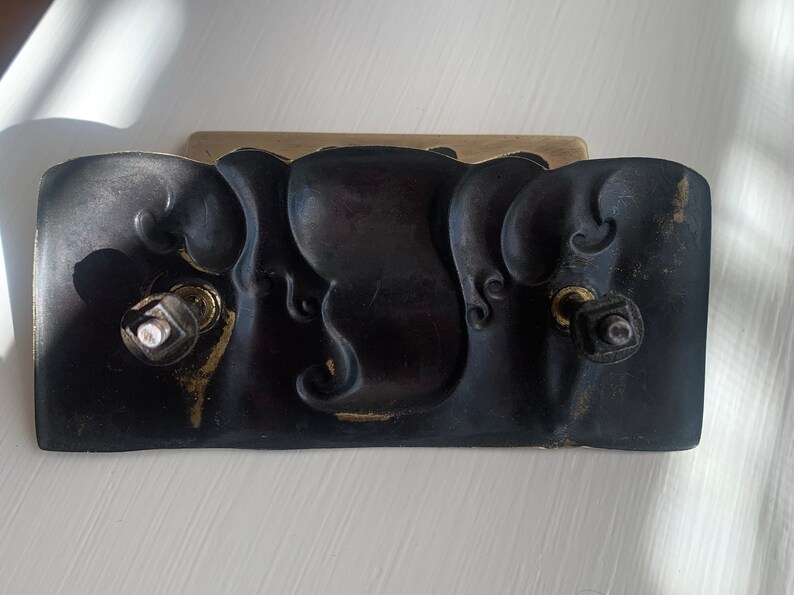 Genuine Antique Drop-handle Drawer Pulls With Backplates Art Nouveau ...