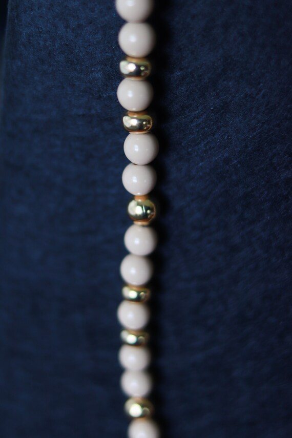 Vintage Napier Tan and Gold Tone Metal Beads 26 inch … - Gem