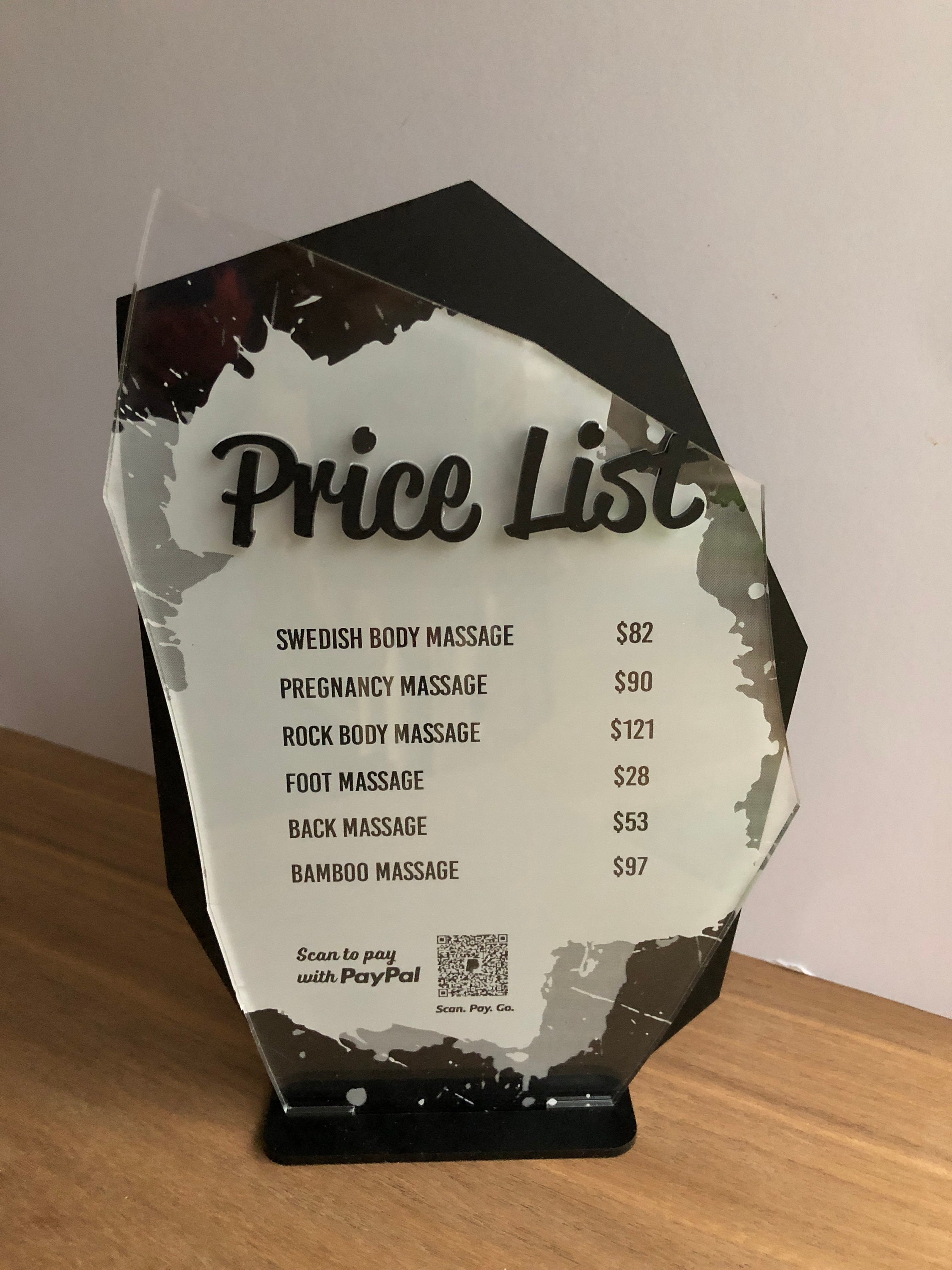 Crystal Shaped Price List SVG Files for Laser Cutting INSTANT DOWNLOAD ...