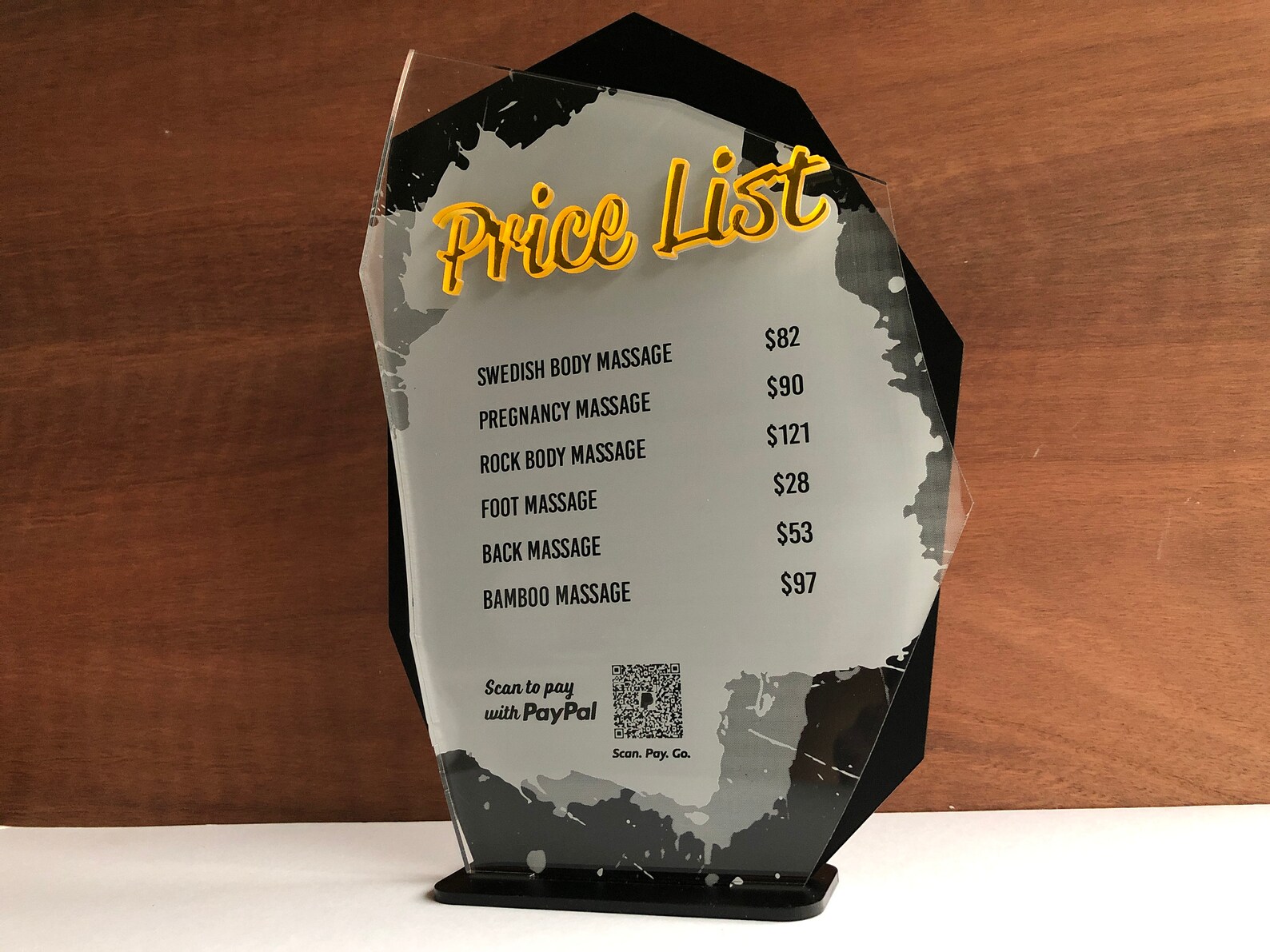 Crystal Shaped Price List SVG Files for Laser Cutting INSTANT DOWNLOAD ...