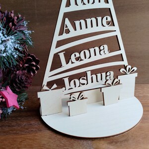 Christmas Tree Names | SVG Files for Laser Cutting | INSTANT DOWNLOAD ...