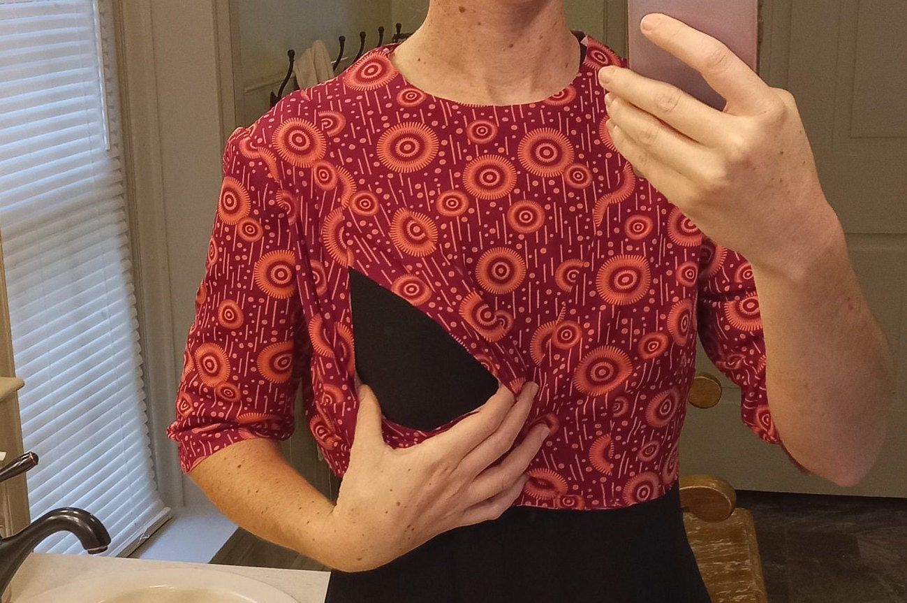 Nursing Dress Pattern Add-on | Women's Modest Dress, Cape Dress | Knit ...