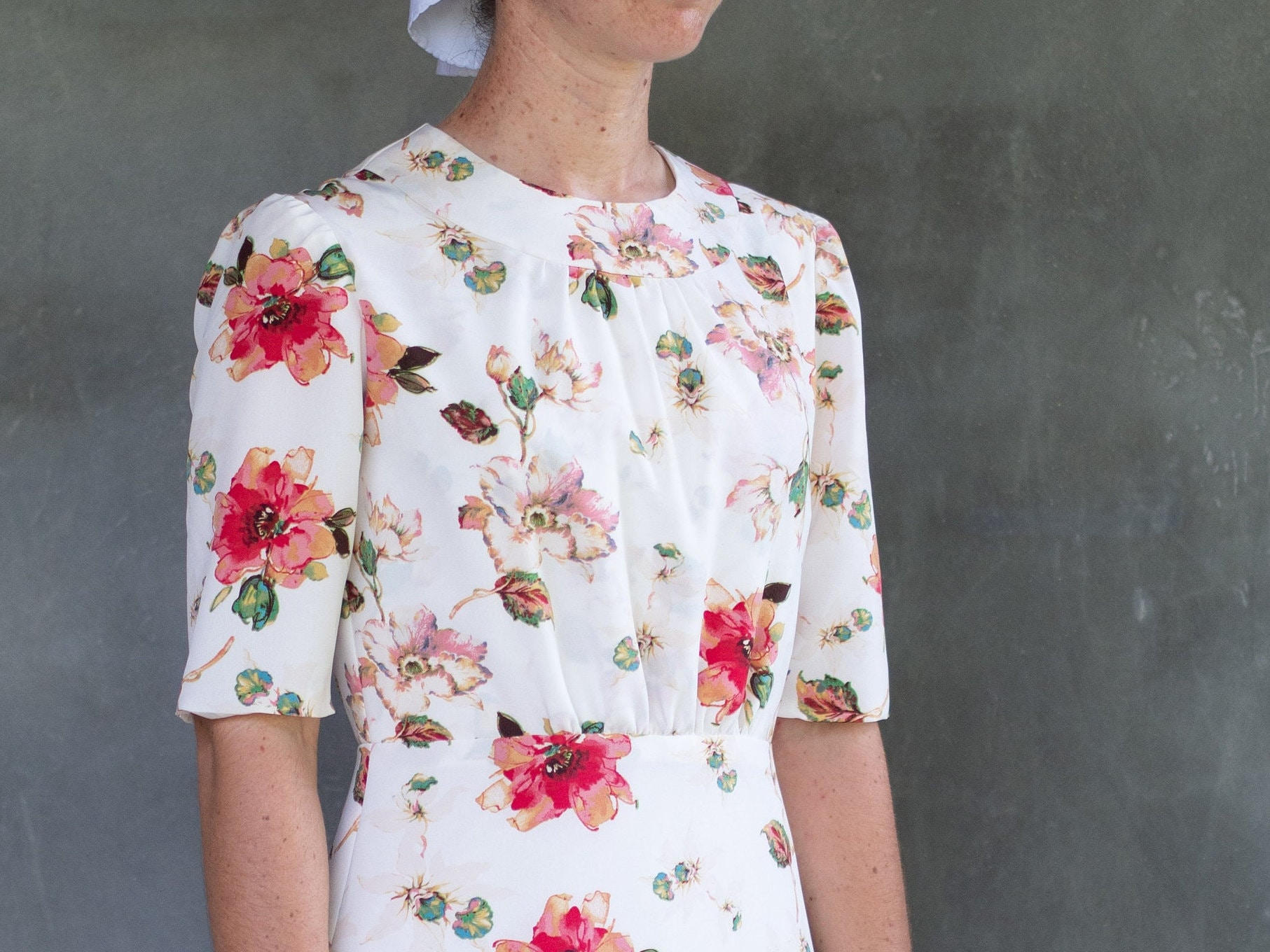 Round Yoke Dress Pattern Add-on | Women's Modest Dress, Cape Dress ...