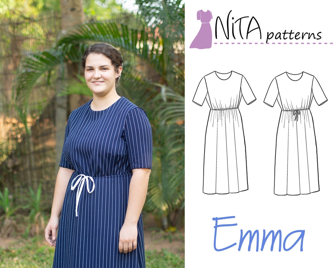 Emma Drawstring Waist Dress |women's Modest Cape Dress | Knit Fabric ...