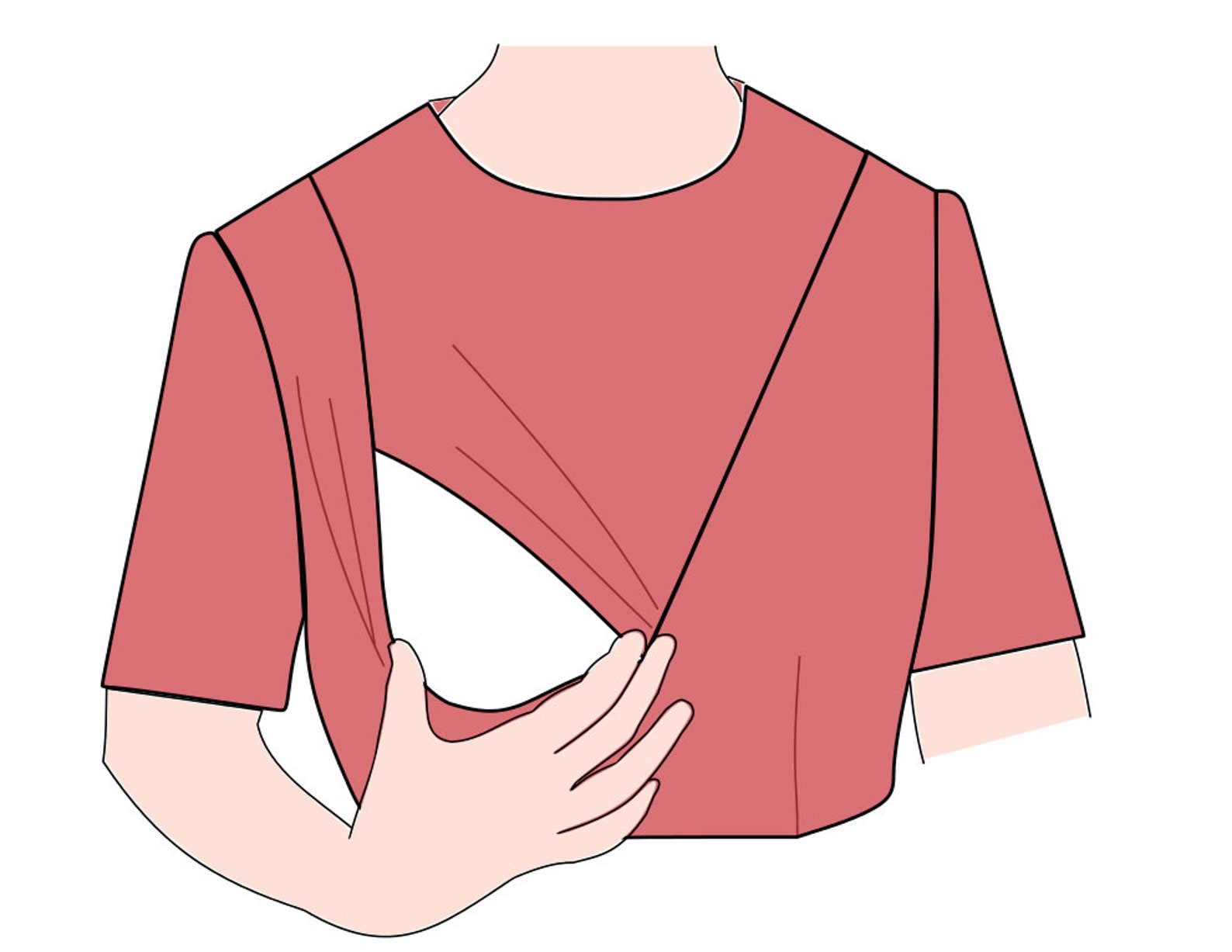 Nursing Dress Pattern Add-on | Women's Modest Dress, Cape Dress | Knit ...