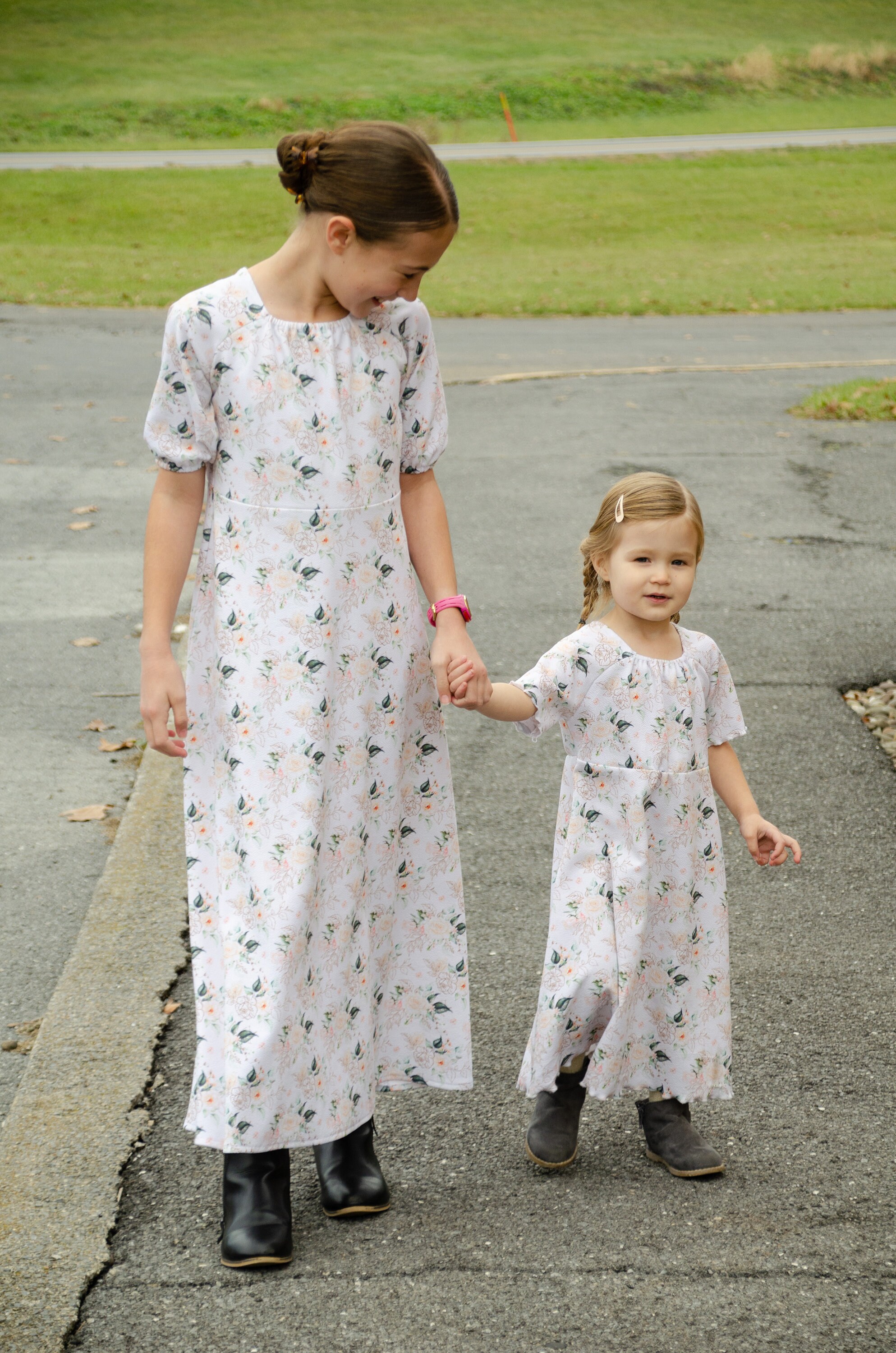 Modest Girls Dress Sewing Pattern PDF Girls Maxi Dress - Etsy
