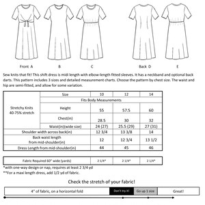 PDF Girls Holly Shift Dress Sewing Pattern| Tie Front Dress Pattern ...