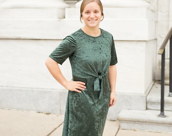 Maternity Holly Shift Dress Sewing Pattern Womens Modest Dress Pattern ...