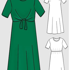 Maternity Holly Shift Dress Sewing Pattern| Womens Modest Dress Pattern ...