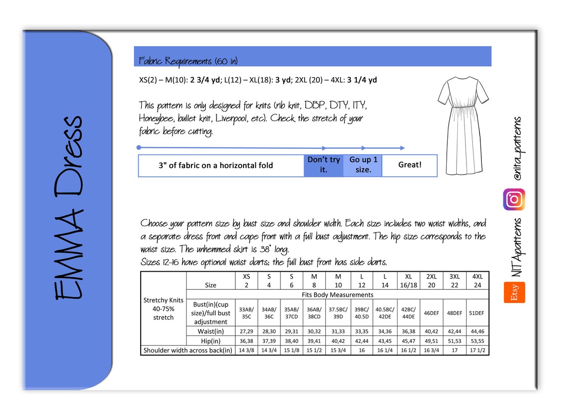 Emma Drawstring Waist Dress women's Modest Cape Dress Knit Fabric, Emma ...