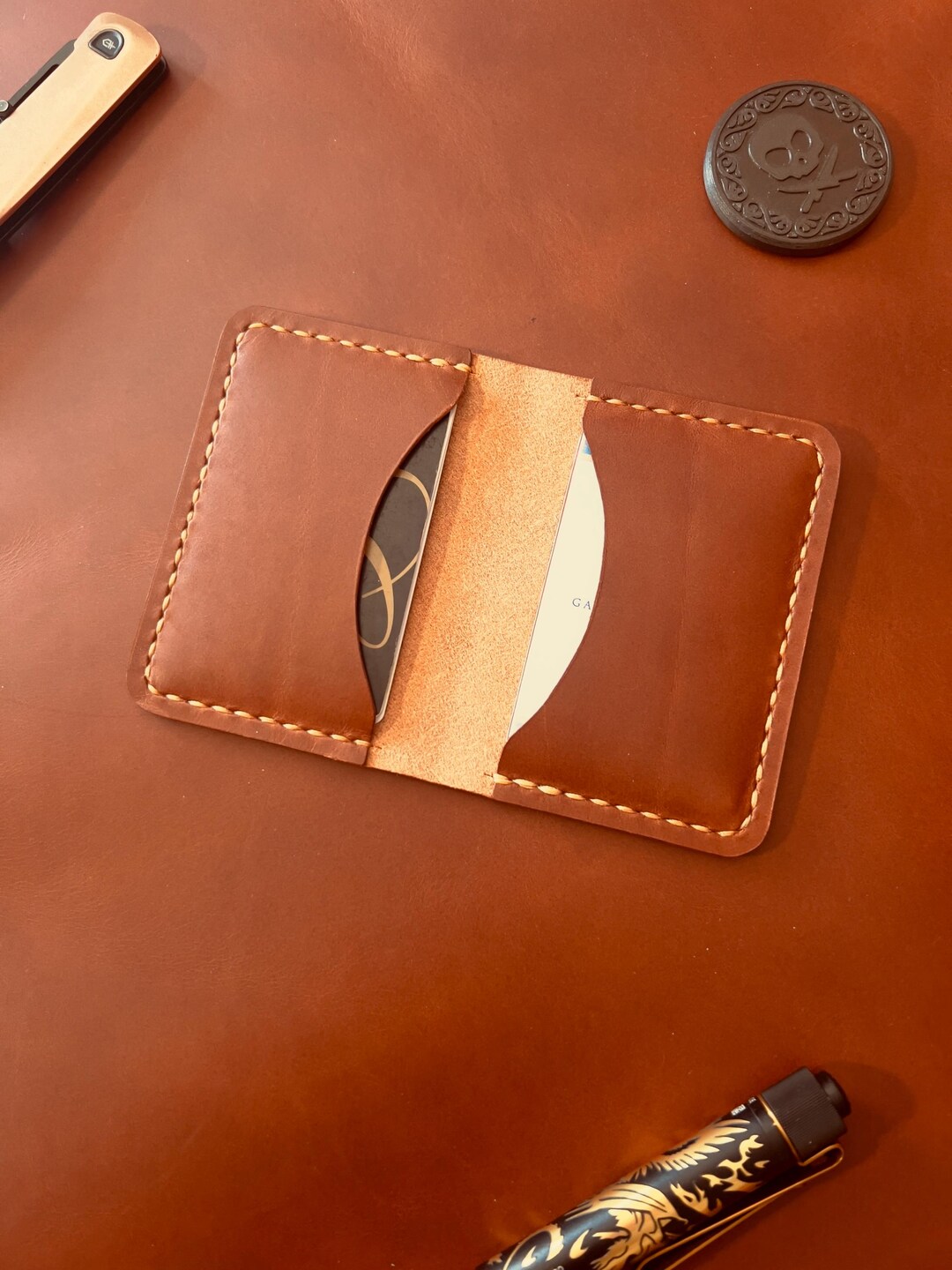 Handmade, Minimalist Wallet, Full Gran Leather Wallet, Men's Wallet ...
