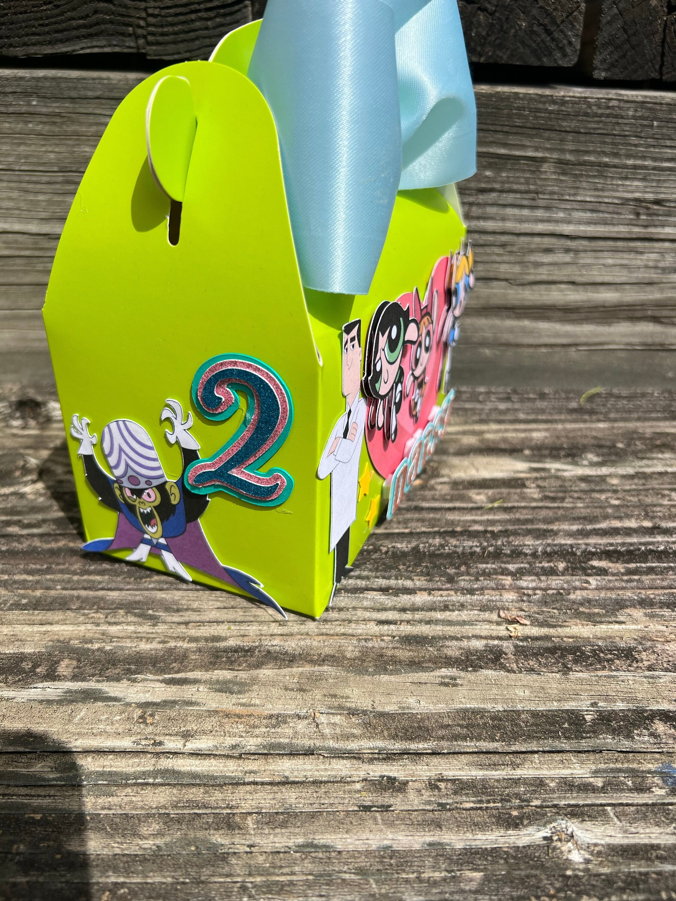 Power Puff Girls Treat Box / Power Puffs Girl Party Favor / Power Puff ...