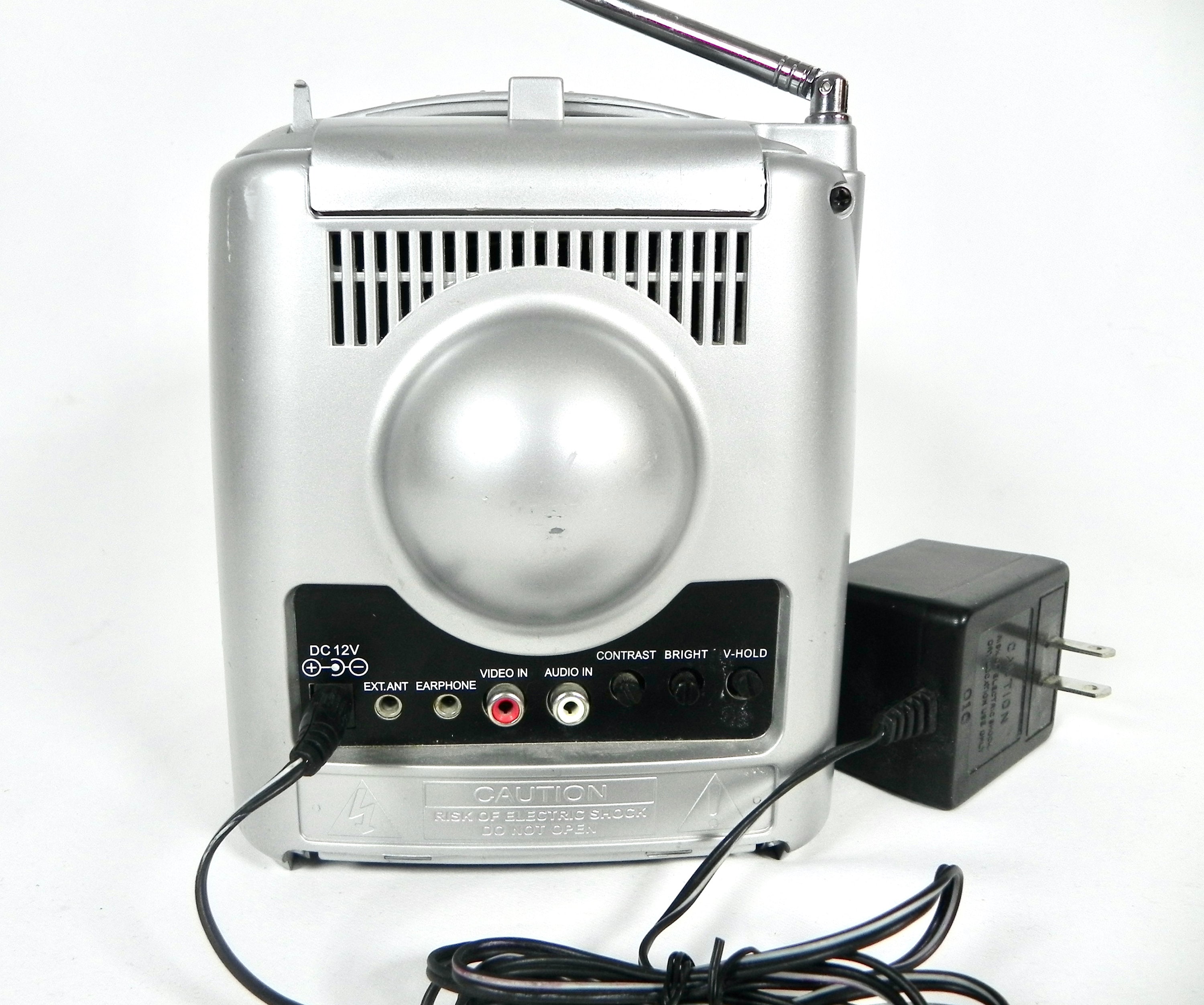 Mini Television With AM-FM Radio Curtis RTO78 Silver Space Saver Not ...