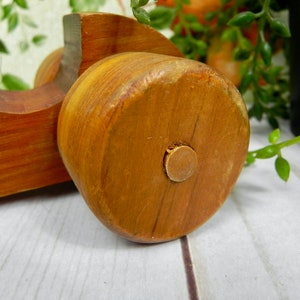 Wooden Rolling Car | Solid Wood Push Toy | Handmade Wooden Vehicle - Etsy
