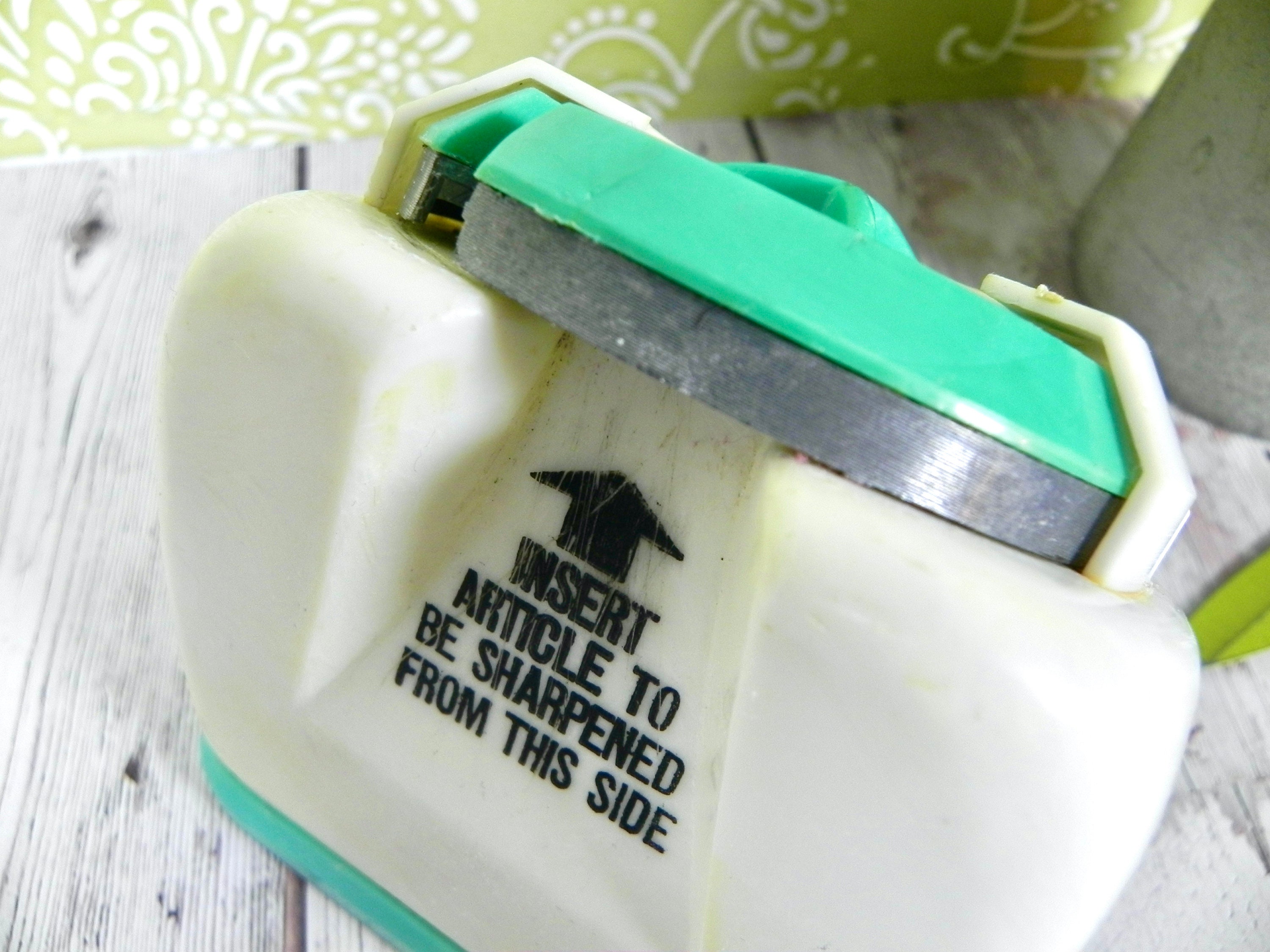 Dial-x Sharpener for Knives Scissors Tools | Vintage Turquoise Kitchen ...