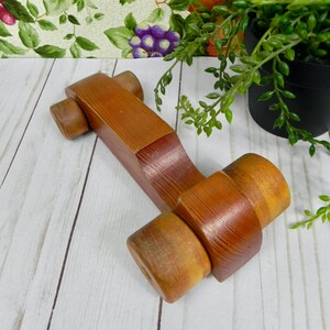 Wooden Rolling Car | Solid Wood Push Toy | Handmade Wooden Vehicle - Etsy