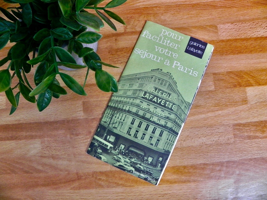 Vintage Paris Map | Galeries Lafayette Paris & Paris Metro Map ...