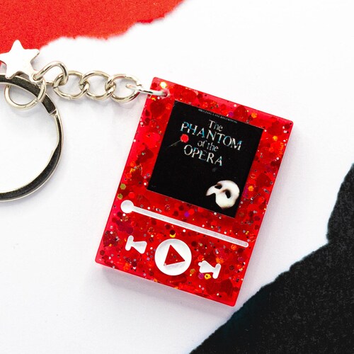 Phantom of the Opera Resin Keychain Broadway Keychain - Etsy