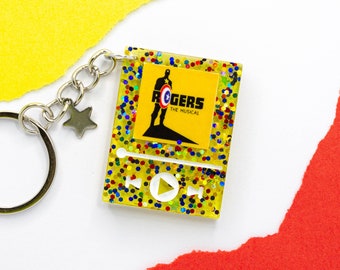 MJ the Musical Resin Keychain Broadway Keychain Music Player Keychain ...