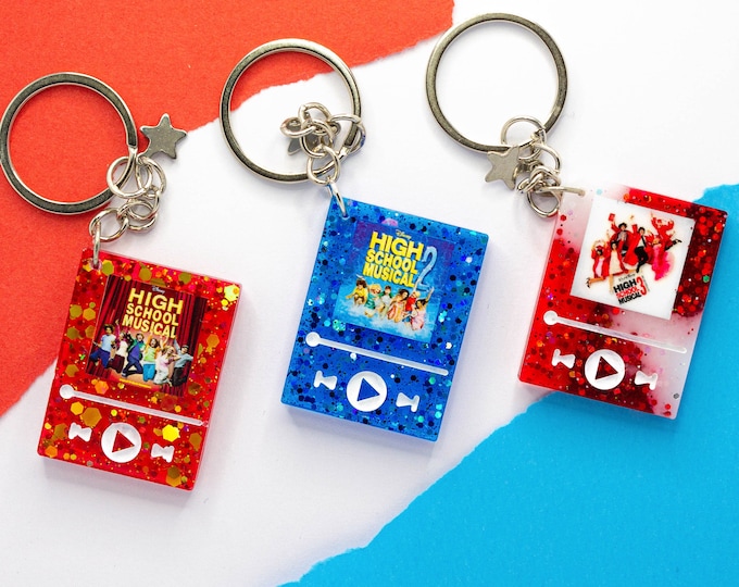 High School Musical Resin Keychain Broadway Keychain Music Player ...