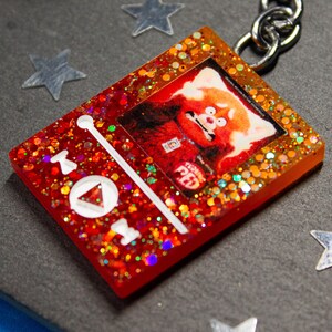 Turning Red Resin Keychain Red 4 Town Music Player | Etsy