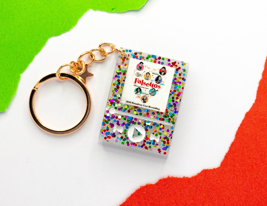 Falsettos Resin Keychain - Broadway Keychain - Music Player Keychain ...