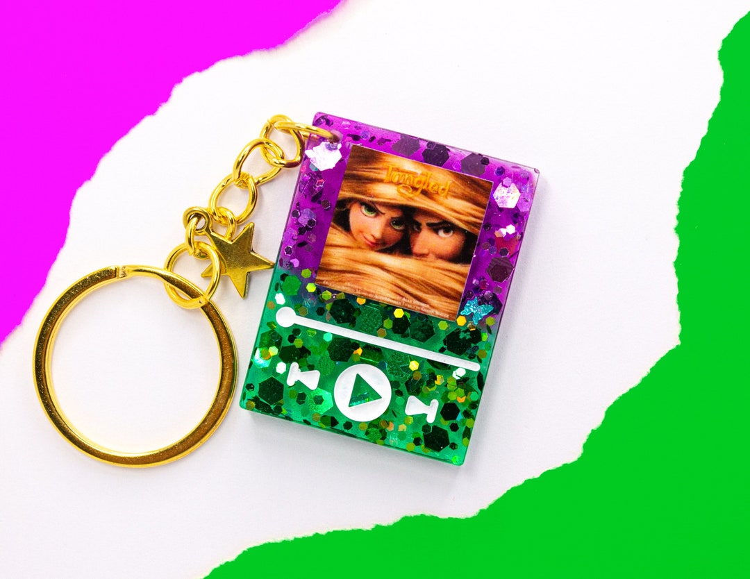 Tangled Resin Keychain - Rapunzel - Music Player - Spotify ...